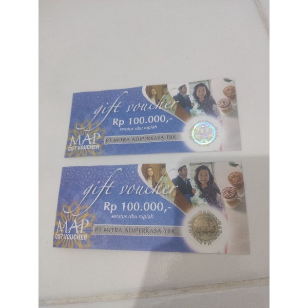 Jual Voucher MAP Gift Voucher 100rb | Shopee Indonesia