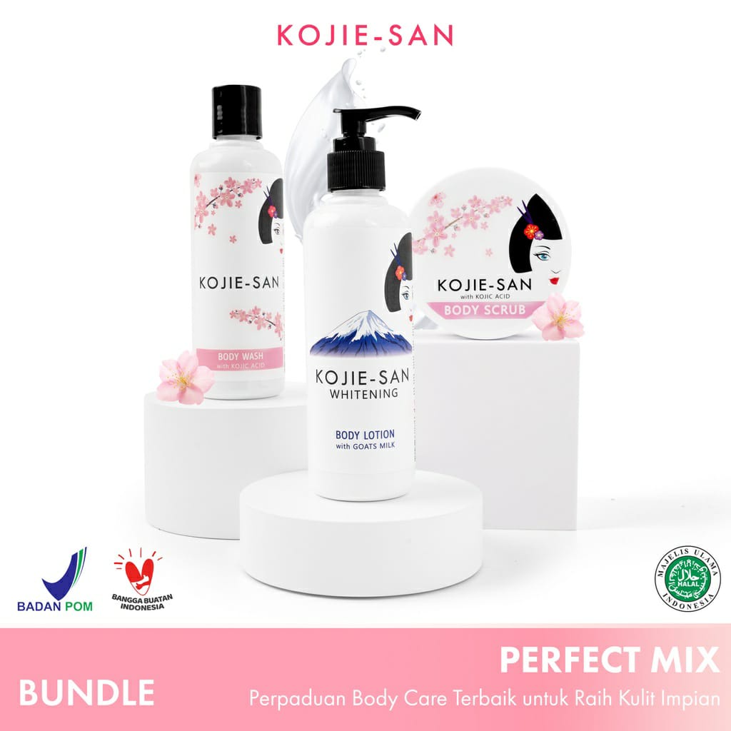 Jual [BPOM] Kojie-San - Paket/1 set Kojic Acid dan Goats Milk/Perawatan ...