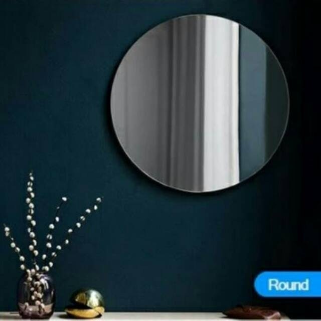 Jual TERMURAH Kaca Cermin Bulat Diameter 30CM / Kaca Cermin Dinding ...