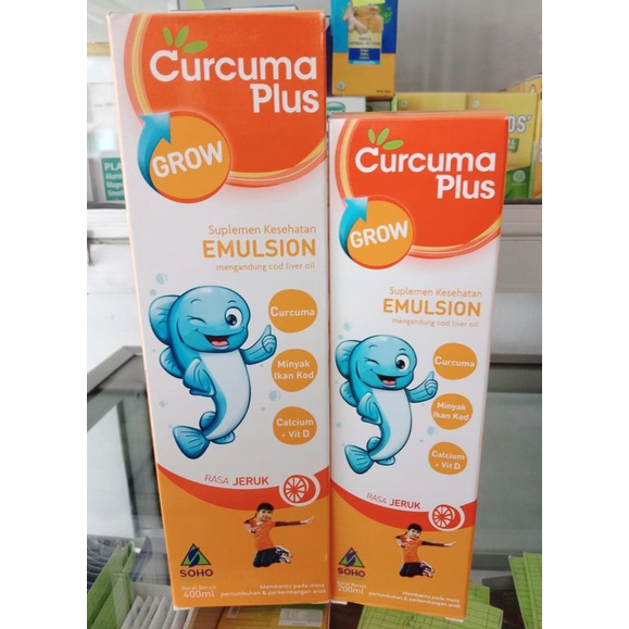 Jual Curcuma Plus Grow Emulsion 200ml dan 400ml | Shopee Indonesia