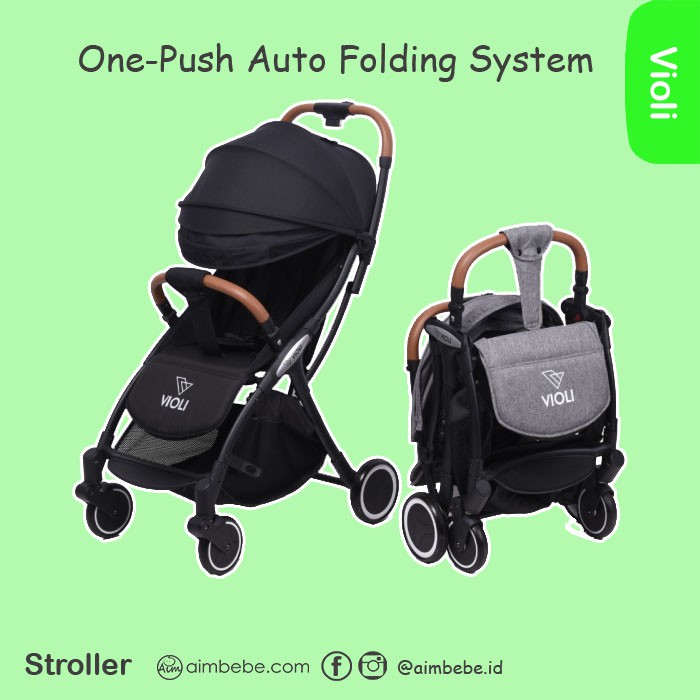 Jual Violi Stroller One-Push Auto Folding System (Kereta Dorong Bayi ...