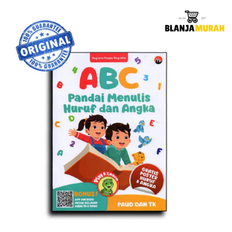 Jual BUKU BELAJAR MENULIS ANAK - ABC : PANDAI MENULIS HURUF DAN ANGKA ...