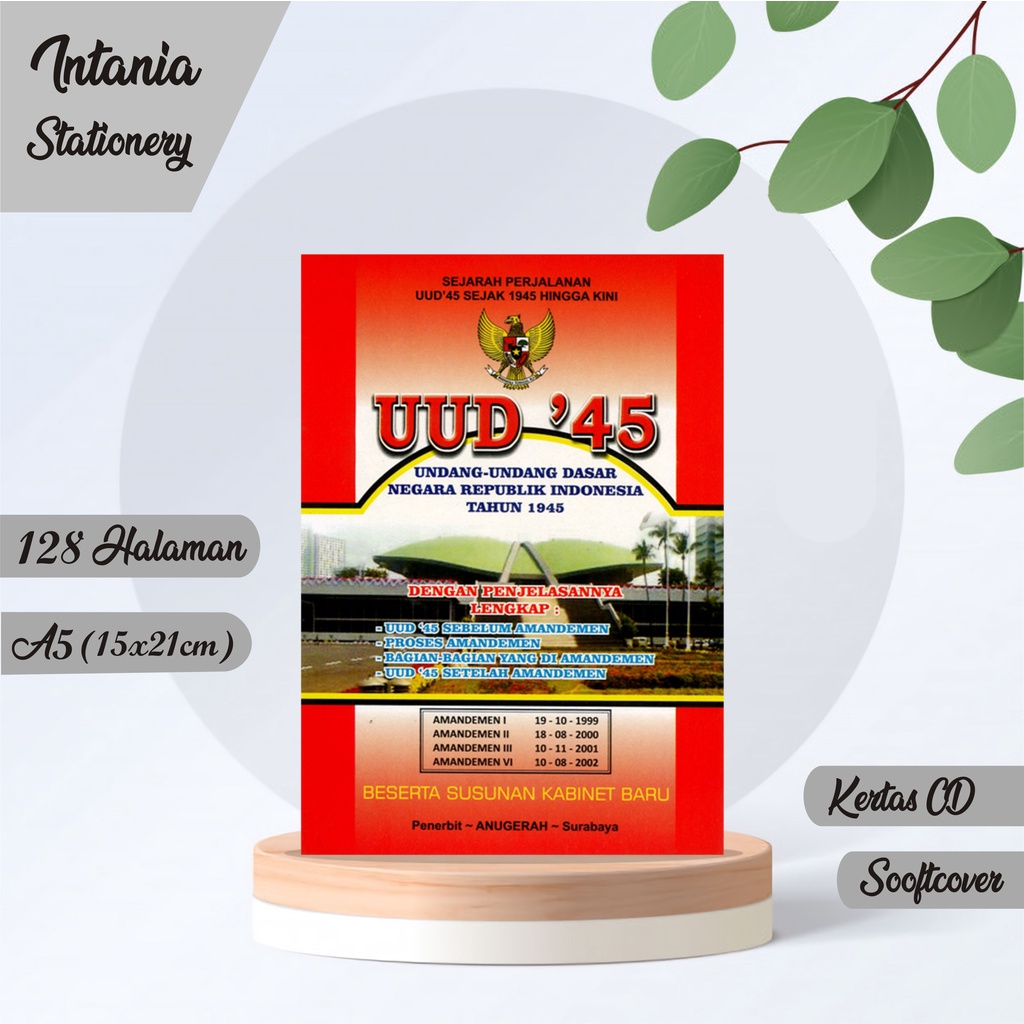 Jual Buku Uud 1945 A5 Terbaru And Susunan Kabinet 2019 2022 Shopee Indonesia 