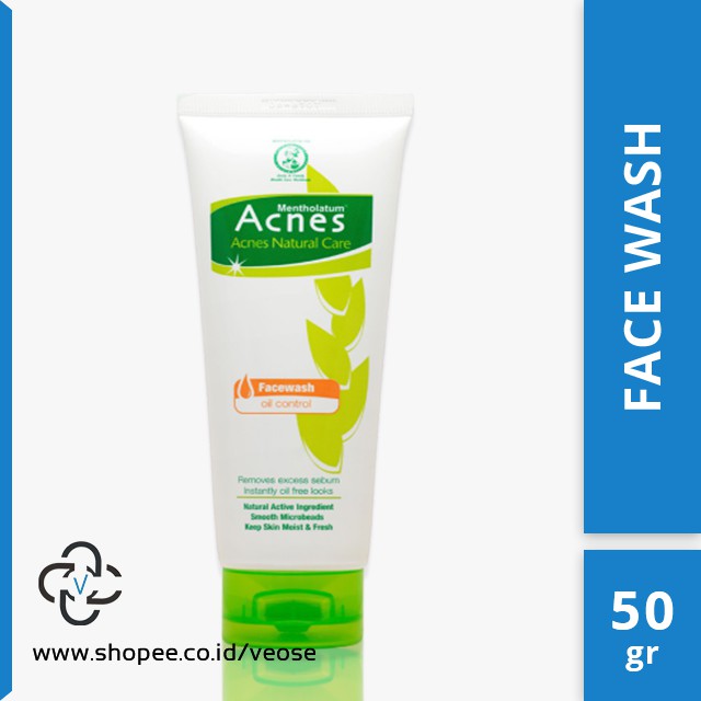 Jual Acnes Natural Care Oil Control Facewash - 50 gr (Sabun Muka ...