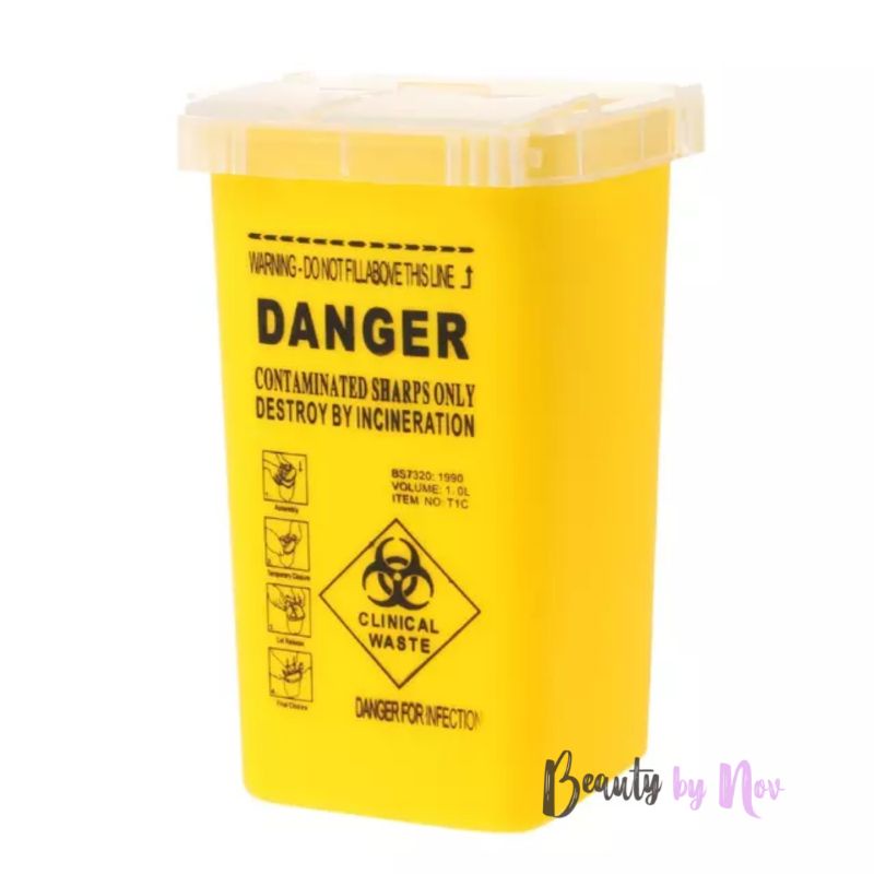 Jual SHARP CONTAINER 1L Danger Box Tempat Sampah Limbah Jarum Medis ...