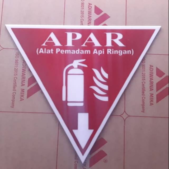 Jual Sign label acrylic Alat pemadam api , sign board akrilik apar ...