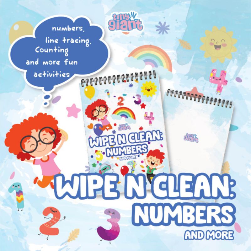 Jual Wipe and clean Number book bussy book tiny giant buku aktivitas ...