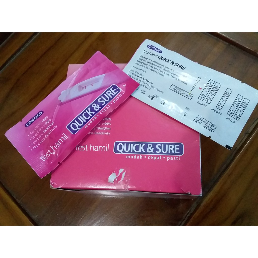Jual test kehamilan Quick & Sure - Test Pack -Per Strip | Shopee Indonesia