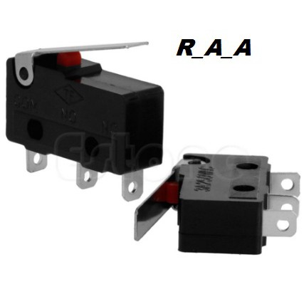 Jual Micro Limit Switch Saklar 5A 250V 3 PIN Terminal Gagang NO NC ...