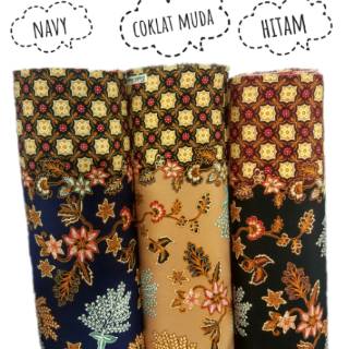 Jual bahan kain batik halus bsy motif daun pakis / lebar 115 cm ...