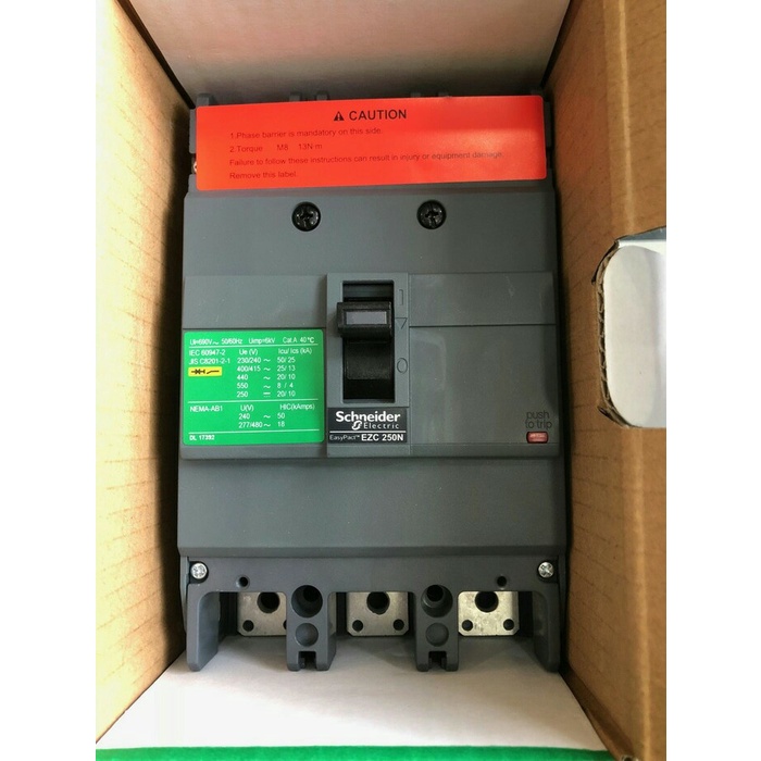 Jual MCCB Schneider EZC250N 3x200A EZC250N3200 EZC 250 N 3P 200A EasyPact breaker 3phase ...