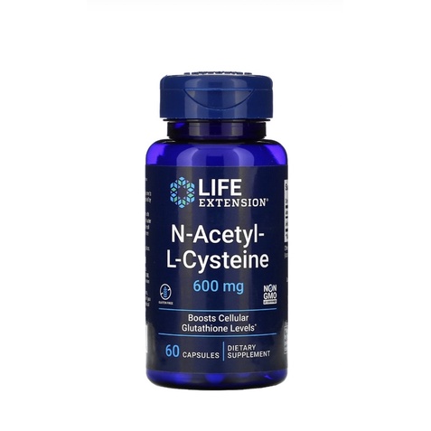 Jual Life Extension NAC N-Acetyl L-Cysteine 600 mg 60 Capsules | Shopee ...
