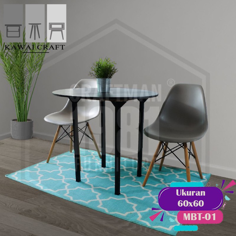 MEJA RUMAH MAKAN / MEJA BULAT / MEJA MINIMALIS / MEJA MODERN UKURAN ...