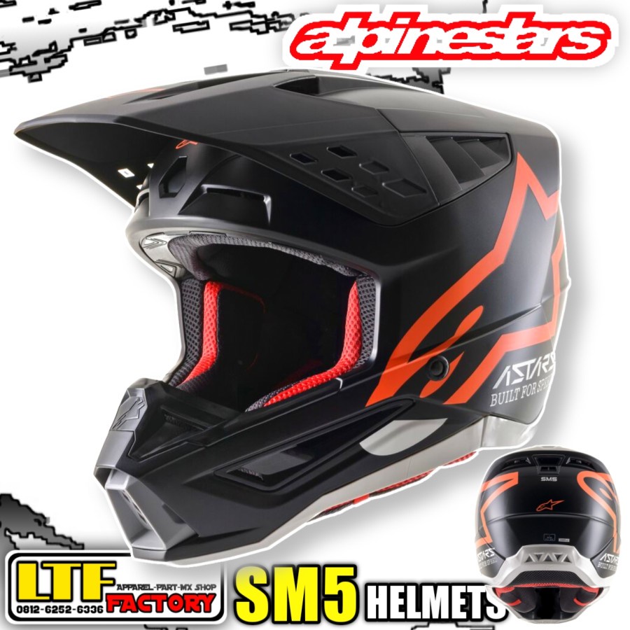 Jual ALPINESTARS SM5 COMPASS Helmet - Helm Full Face Adventure Trail ...