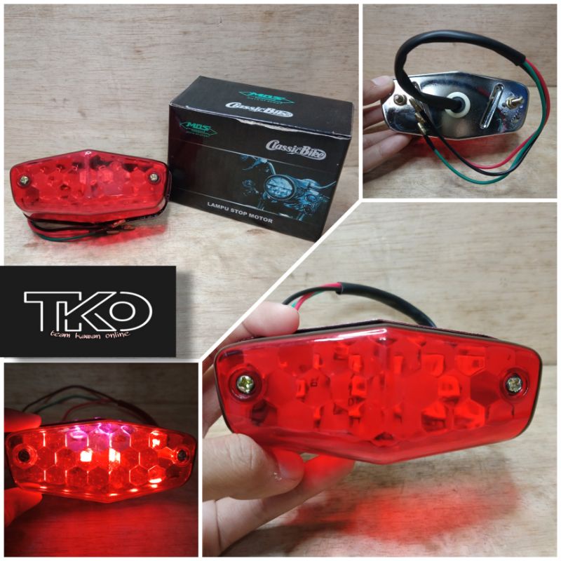 Jual LAMPU STOP LED CB BSA MOS IMPORT STOPLAMP LED | Shopee Indonesia