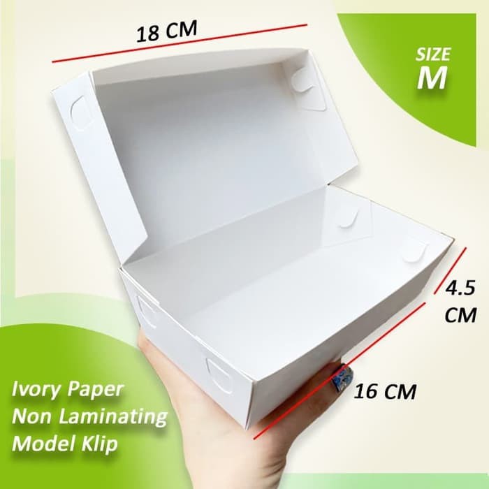 Jual Paper Lunch Box M Take Away Box Tempat Wadah Kotak Makan Kertas ...