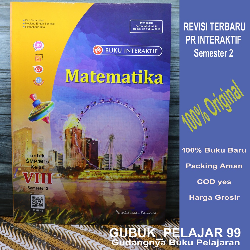 Jual PR INTERAKTIF MATEMATIKA Kelas 8 Semester 2 SMP/Mts Intan Pariwara Edisi HVS 2021-2022 ...
