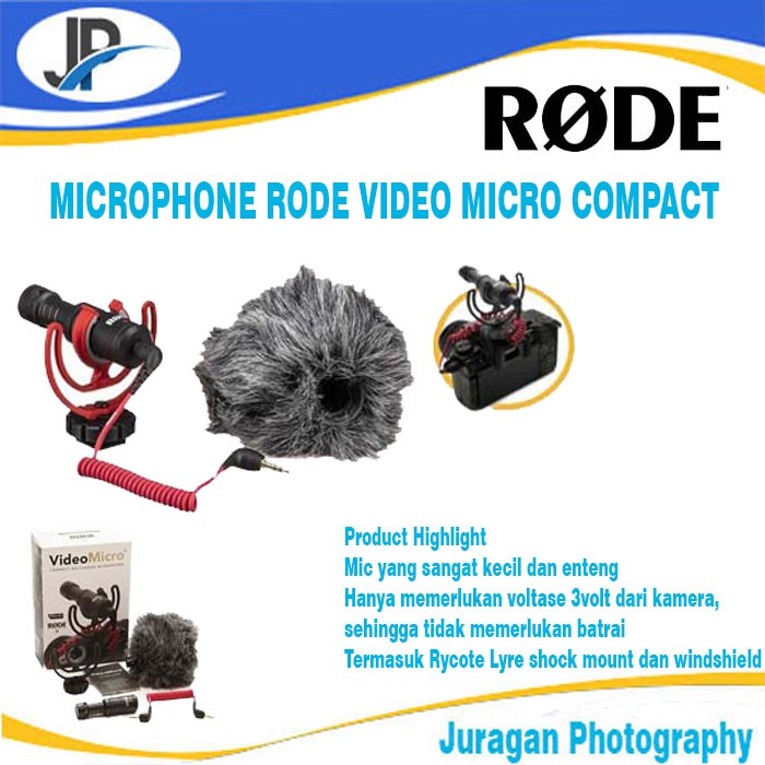 Jual MIC MICROPHONE RODE VIDEO MICRO COMPACT Indonesia|Shopee Indonesia