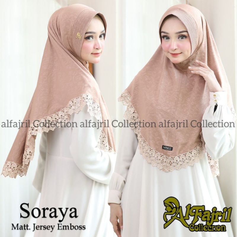 Jual SORAYA PRADA AL FAJRIL / JILBAB RENDA / HIJAB RENDA / JILBAB PRADA ...