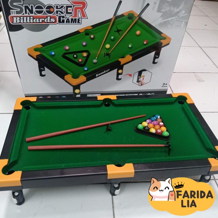 Jual Mainan Anak Biliard Mini Snooker Billiards Game Table Meja Biliard ...