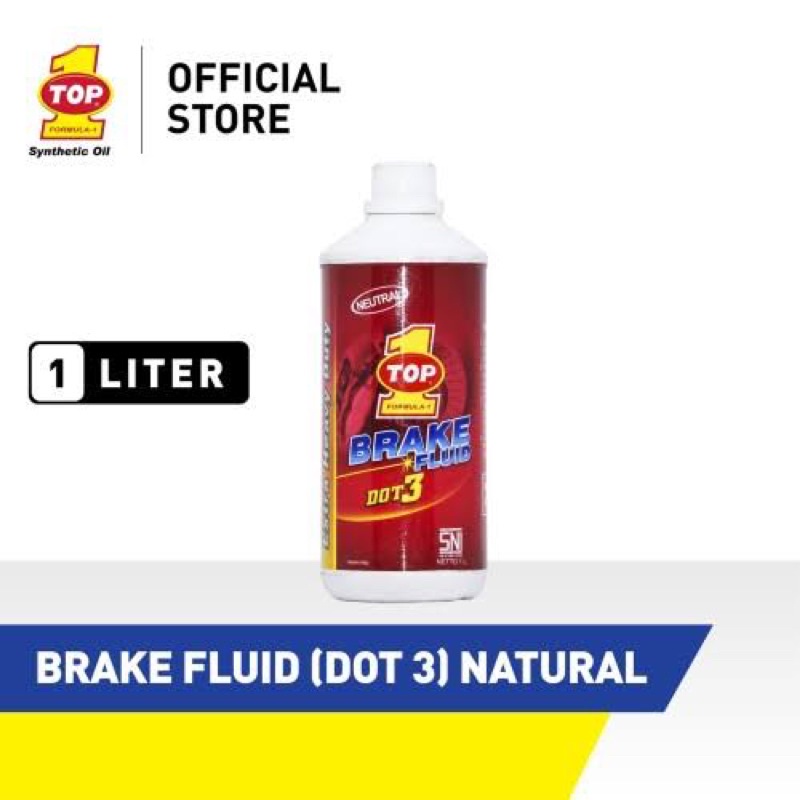 Jual MINYAK REM TOP 1 (BRAKE FLUID) | 1 Liter | NATURAL | Shopee Indonesia