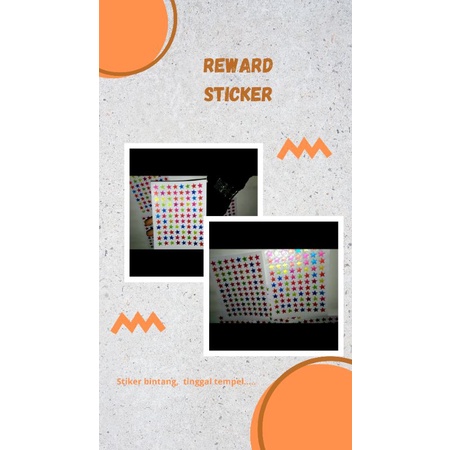 Jual Stiker reward Anak / sticker bintang / PAUD TK edukasi mainan ...