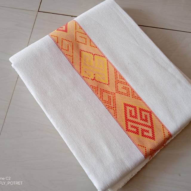 Jual Kain tenun motif toraja putih | Shopee Indonesia