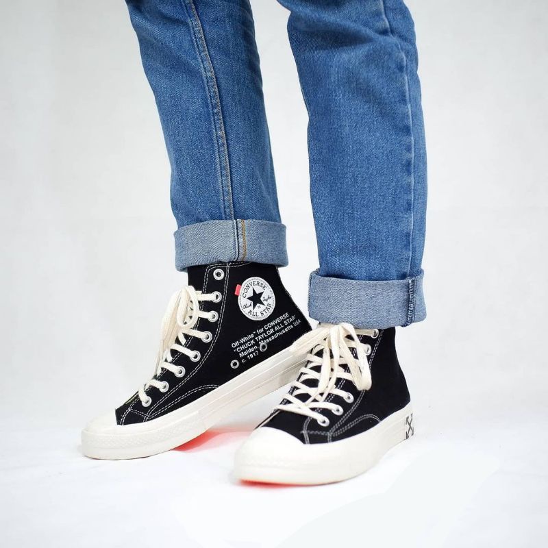 Jual Sepatu Converse Tinggi 70s X Off White Hitam Made In Vietnam ...