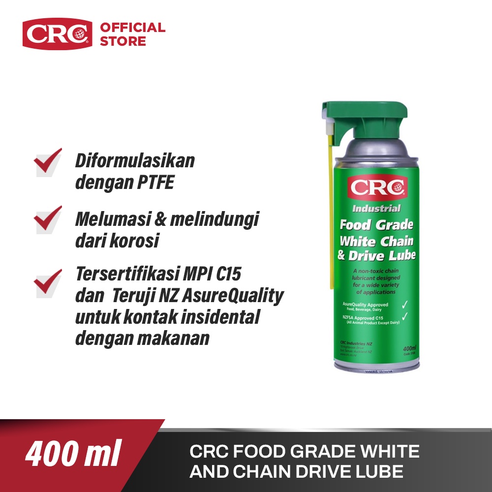 Jual CRC Food Grade White Chain & Dry lube - 3100 | Shopee Indonesia
