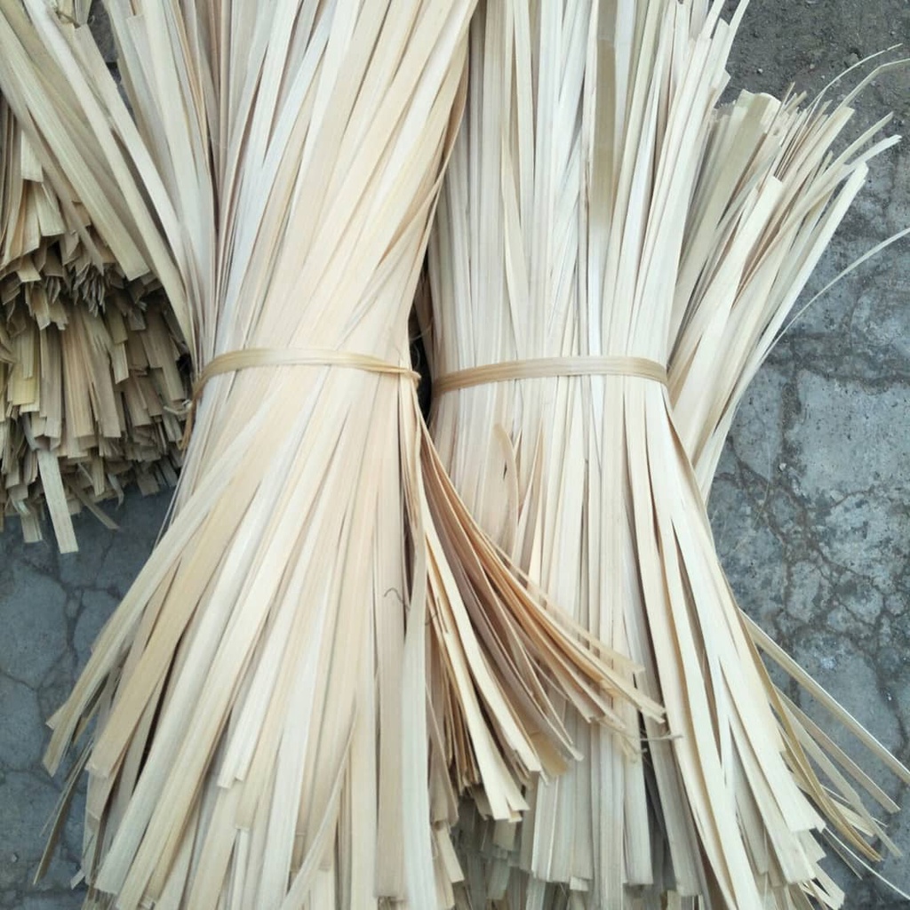 Jual bahan anyaman kerajinan bambu bilah iritan bambu tipis isi 25 ...