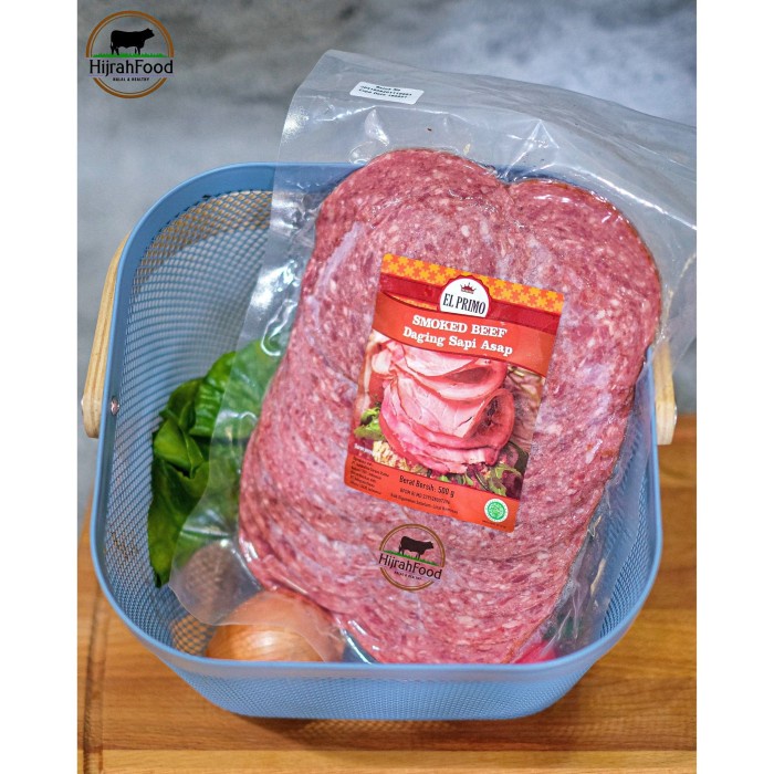 Jual Smoked Beef Ham Sliced Round / Daging Sapi Asap Bulat (Qty. 500 gr ...