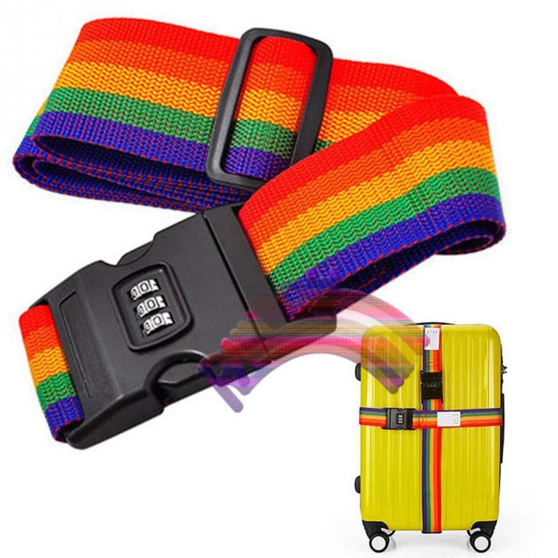 Jual Sabuk Koper Luggage Strap Belt Travel Rainbow Tali Koper Pengaman ...