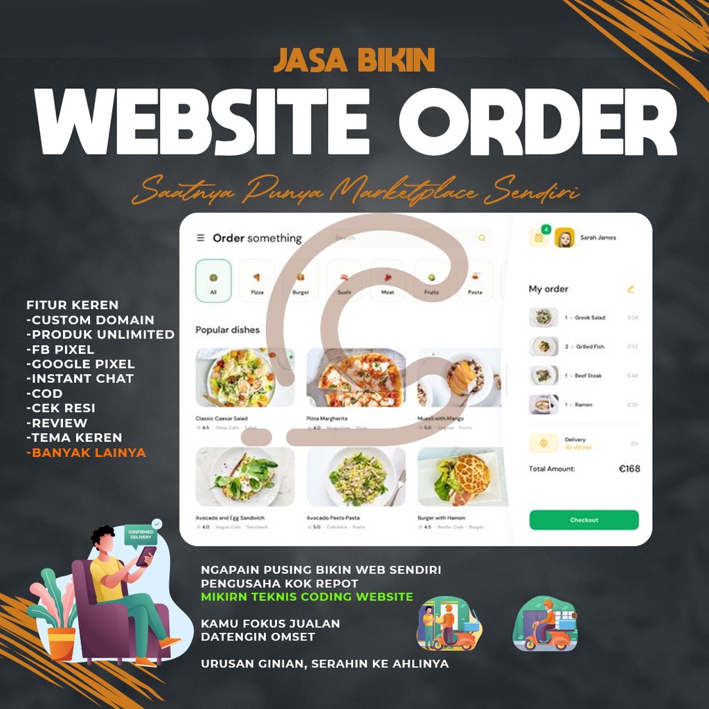 Jual Website Landing Page | Web Order | Toko Online | Shopee Indonesia
