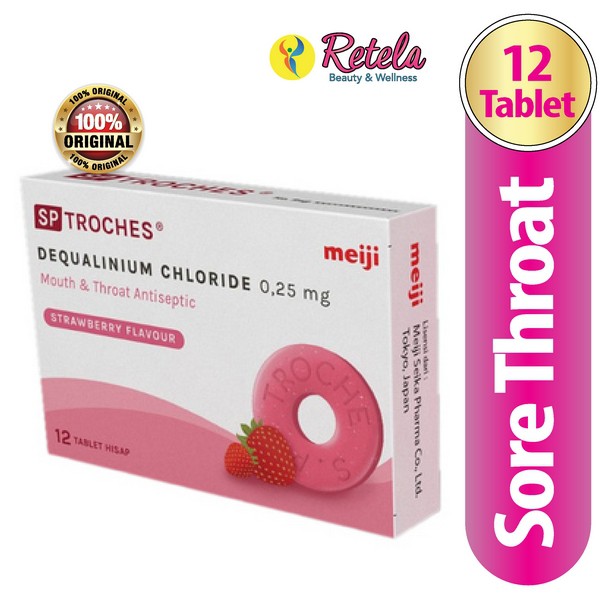 Sp Troches Strawberry Isi 12 Tablet | Shopee Indonesia