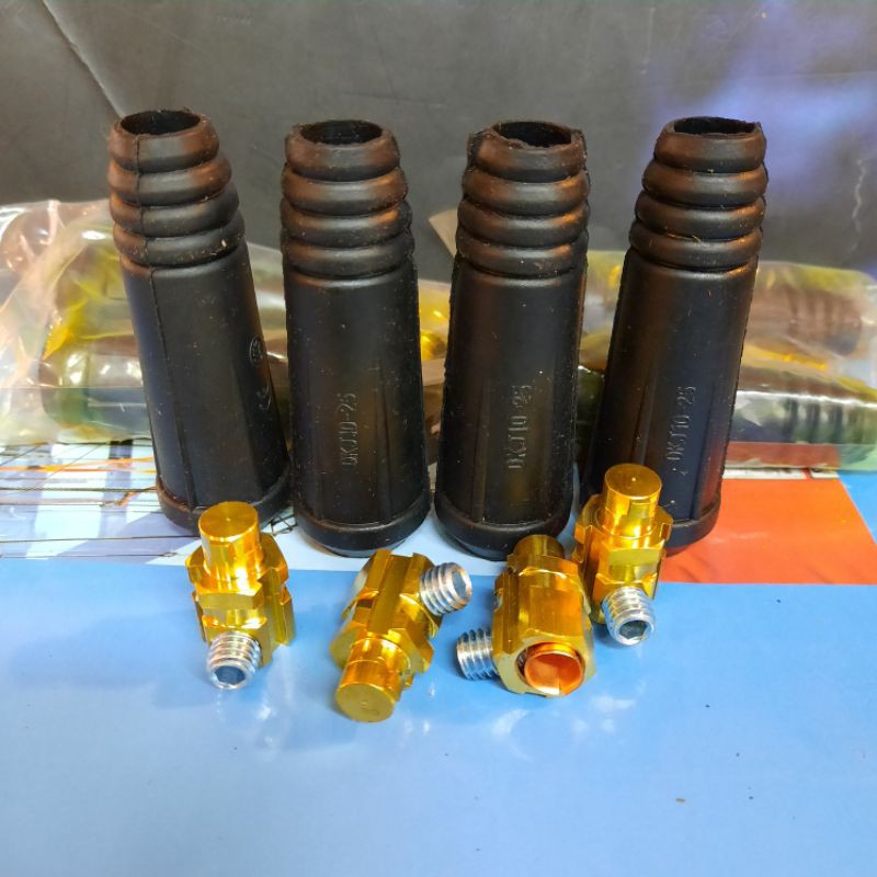 Jual CONEKTOR MESIN LAS 10-25MM MALE / CONEXTOR LAS 10-25 COWO / SOCKET ...