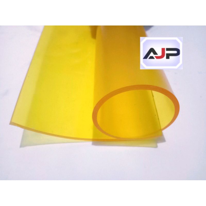 Jual polyurethane sheet 3mm x 50cm x 50cm karet pu kuning lembaran ...