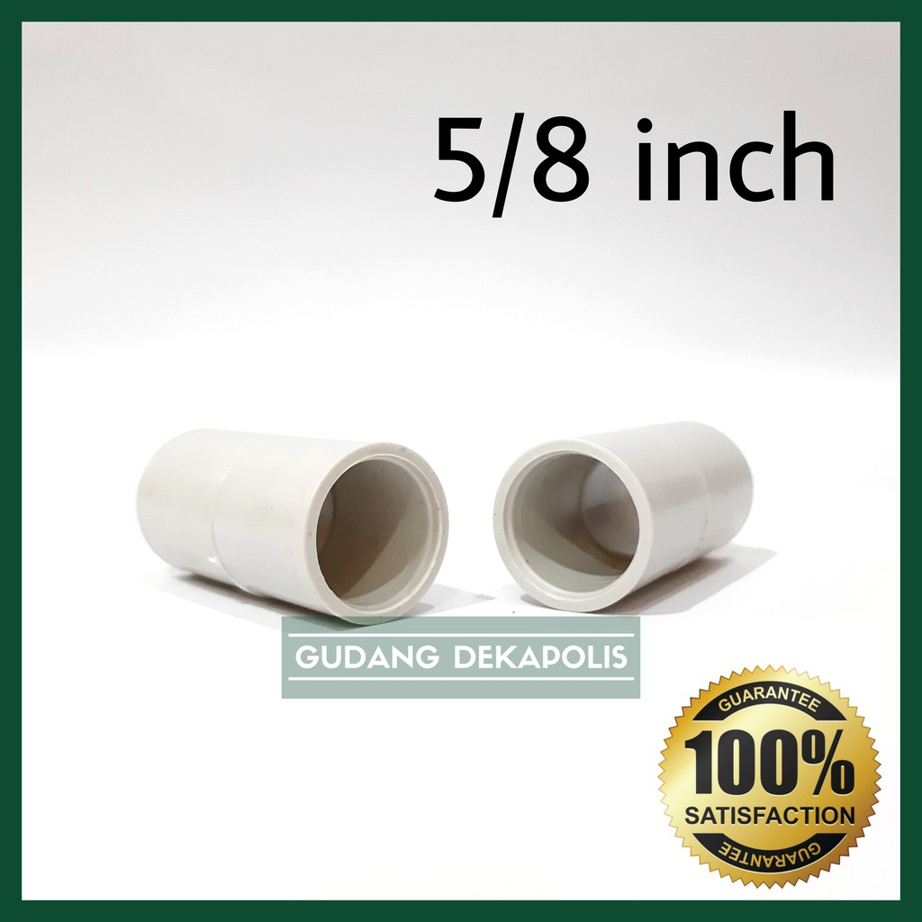 Jual SOCK 5/8" SOK SAMBUNGAN FITTING PIPA PVC | Shopee Indonesia