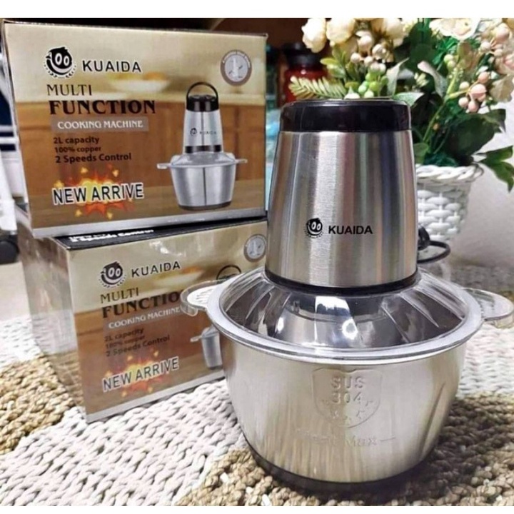 Jual Meat Chopper Stainless Steel 3 in 1 2 L/Penggiling Daging/Food ...