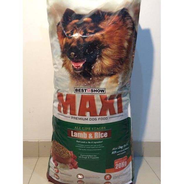 Jual MAXI DOG 20 KG Lamb & Rice Makanan Ajing | Shopee Indonesia