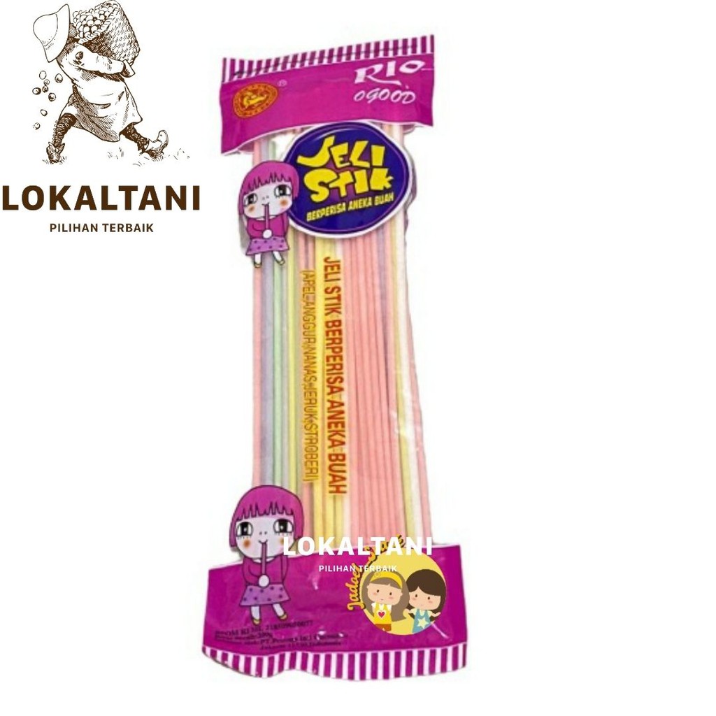 Jual Permen Jelly Stick Rio Aneka Rasa Buah/ Permen Stick Jelly Murah ...