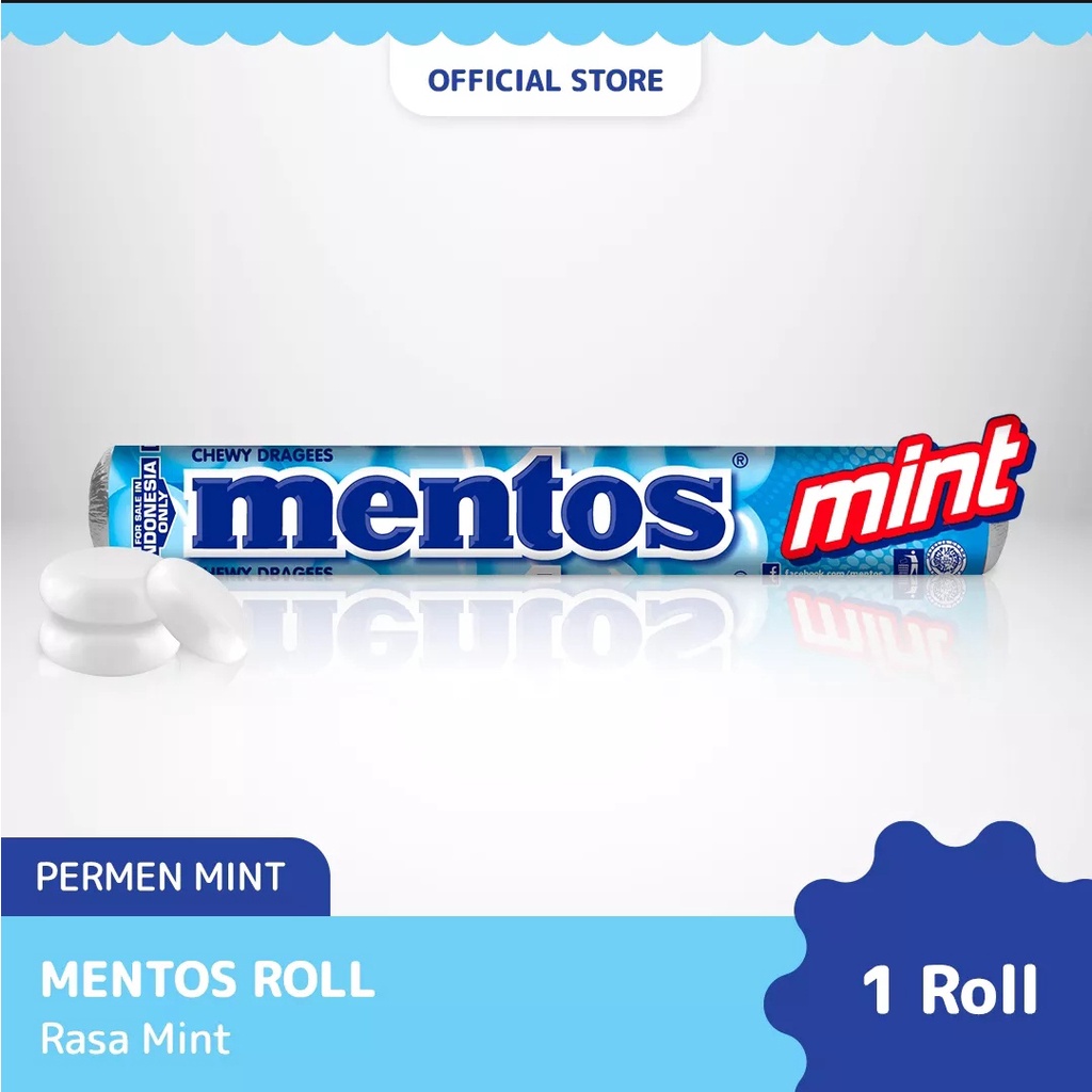 Jual Mentos Roll Mint - Permen Mint 29g | Shopee Indonesia