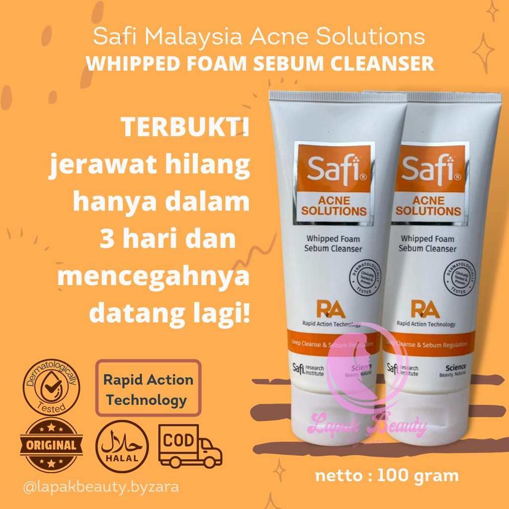 Jual Safi Anti Acne Cleanser Sabun Muka Jerawat Penghilang Bekas ...