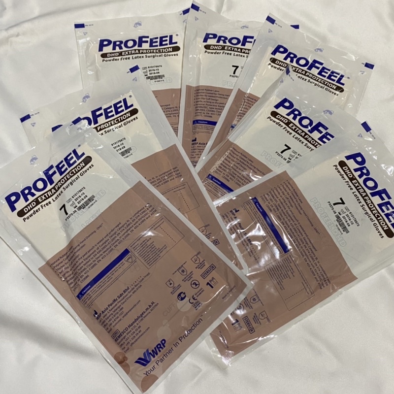 Jual Profeel Powder Free Latex Surgical Gloves Handscoon Steril Sarung ...