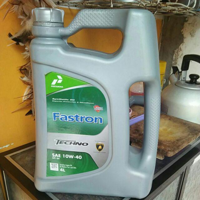 Pertamina FASTRON TECHNO 10W-40 Galon 4 Liter | Shopee Indonesia
