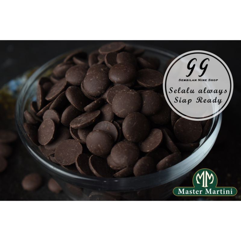 Jual Master Martini Dark Chocolate Compound COIN 250 Gram PREMIUM ...