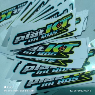 Jual stiker plat kt ini boss motor | Shopee Indonesia