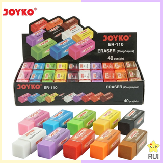 Jual Penghapus Pensil Warna Warni Lucu Eraser Joyko Warna Pink Biru ...