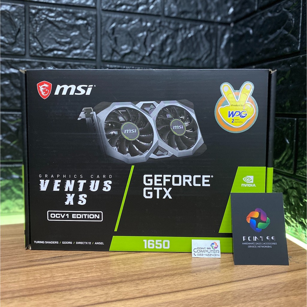 Jual MSI GeForce GTX 1650 Ventus OCV1 GDDR6 - 4GB GDDR6 | Shopee Indonesia