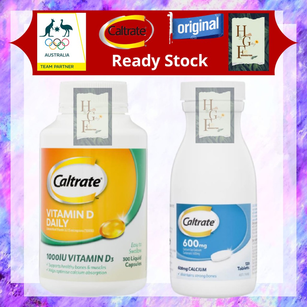 Jual Caltrate Vitamin D Daily 1000IU Vitamin D3 300 Liquid Capsules ...