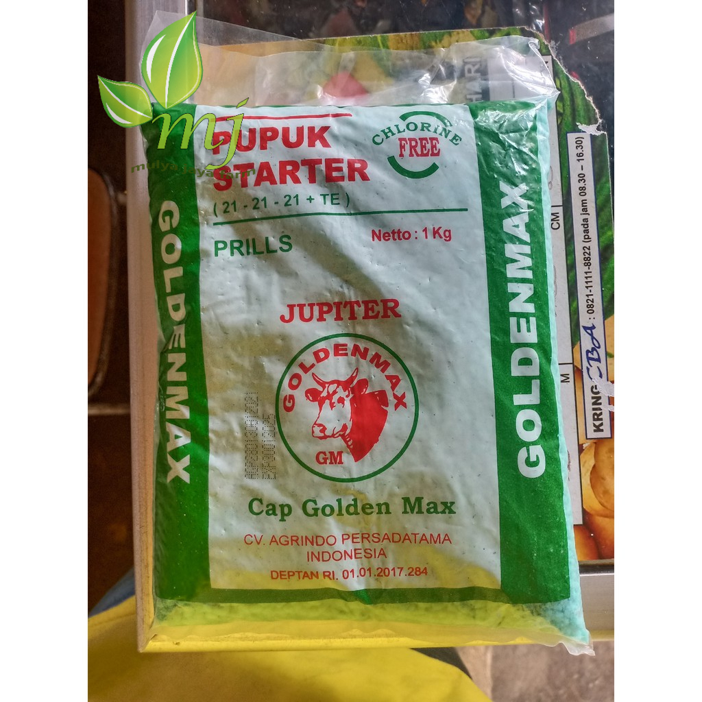 Jual NPK PUPUK STARTER GOLDEN MAX 21-21-21+TE JUPITER 1 KG | Shopee ...